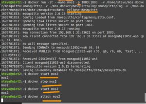 Running The Mosquitto MQTT Broker In a Docker Container